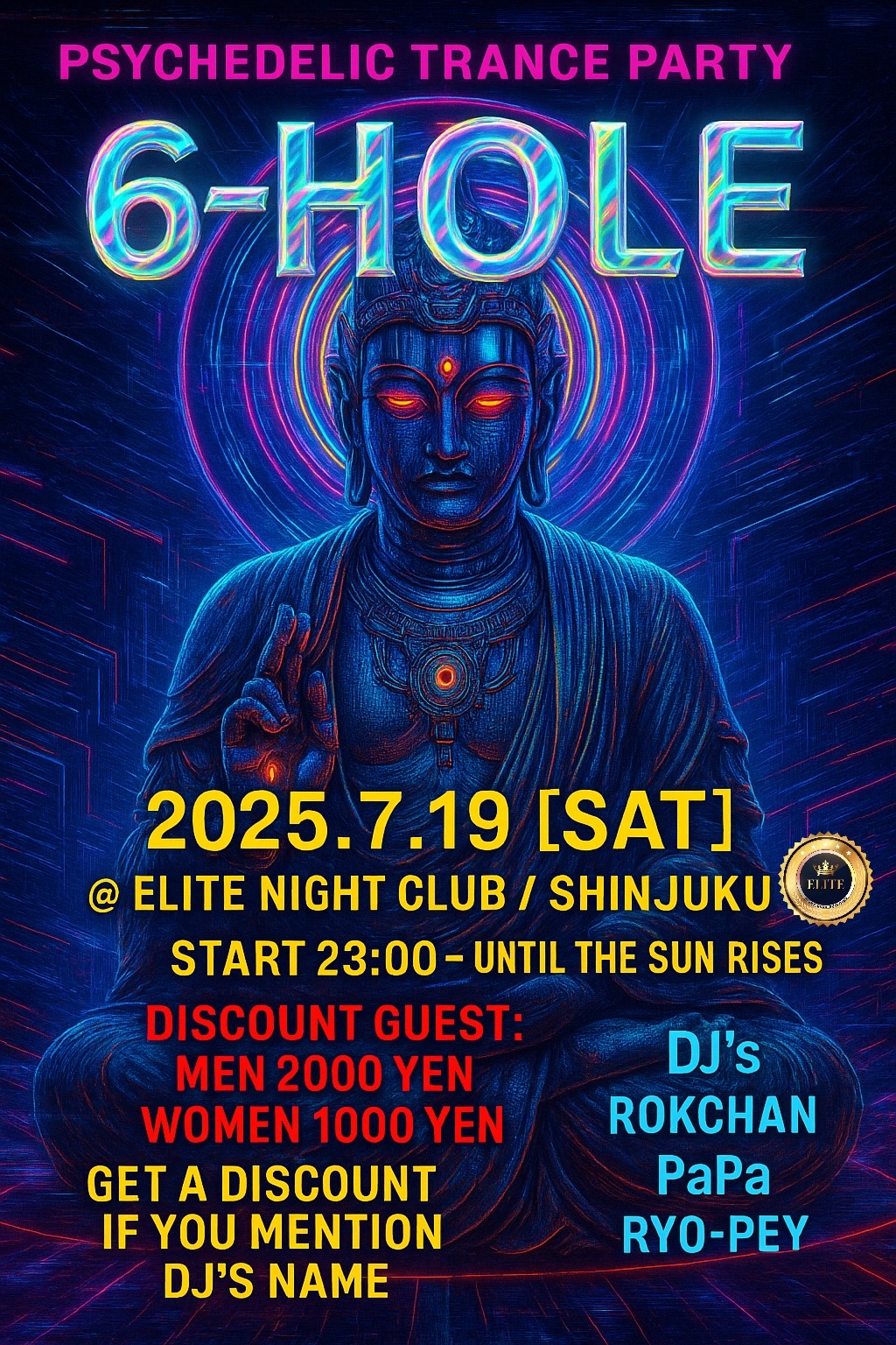 6-HOLE｜♪ PSYCHEDELIC TRANCE｜TRANCE LIFE (トランスライフ)